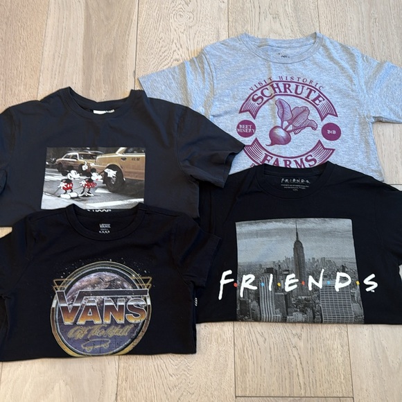H&M | Shirts & Tops | Bundle Of 4 Tee Shirts Unisex Size Small | Poshmark